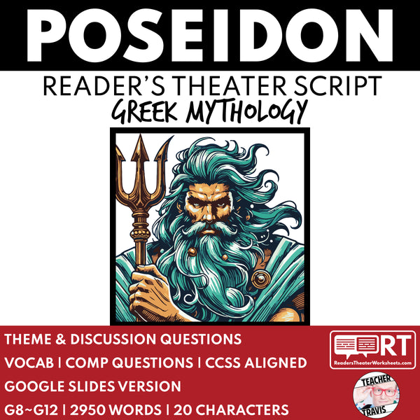 Poseidon Reader's Theater Script | The Olympians | Greek Mythology ...