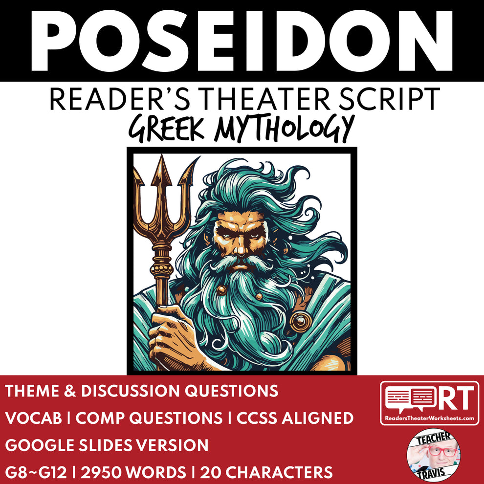 Poseidon Reader's Theater Script | The Olympians | Greek Mythology ...