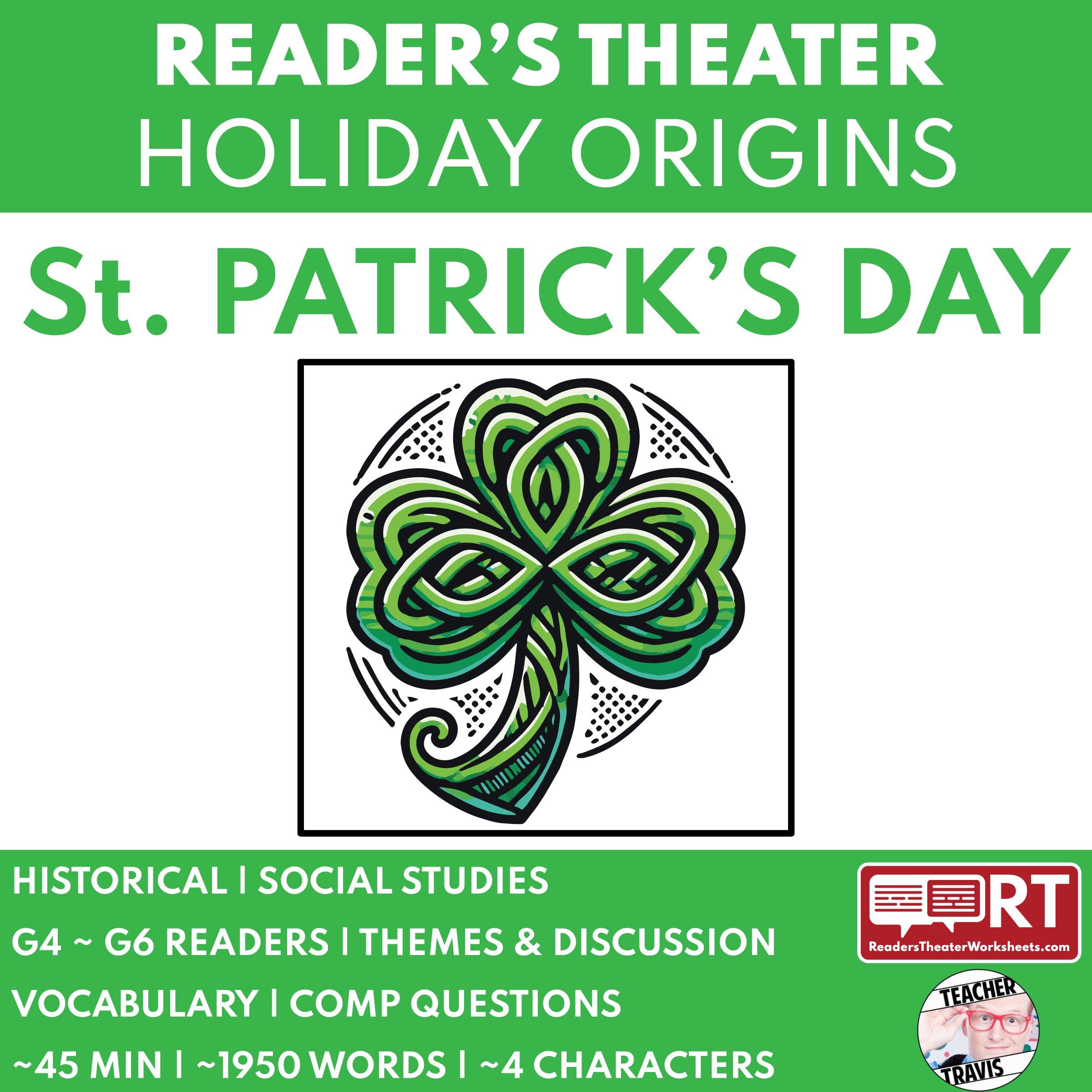 St. Patrick's Day Reader's Theater Script | Holiday Origins Activity ...