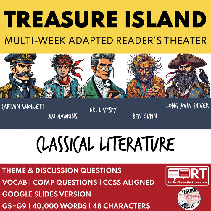 Treasure Island Reader's Theater Script | Adapted from Stevenson's 188 ...