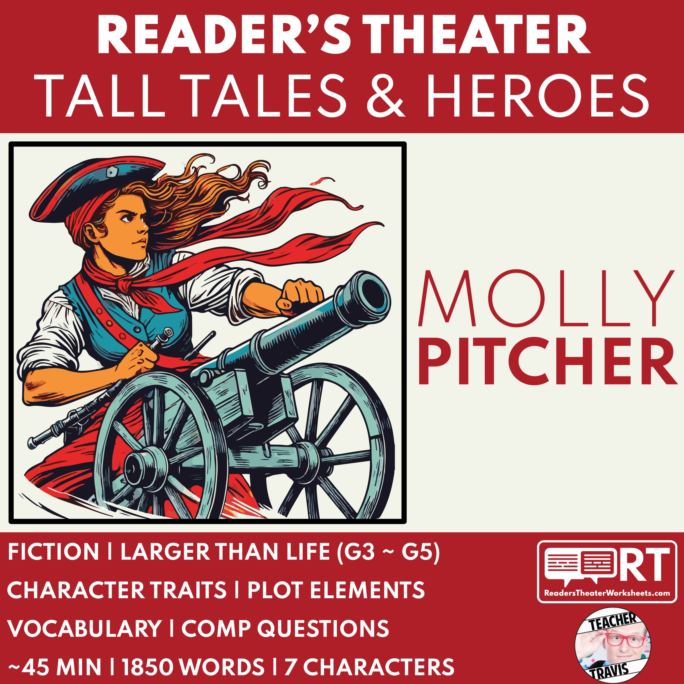 Molly Pitcher Readers Theater Script | American Tall Tales – Reader's ...