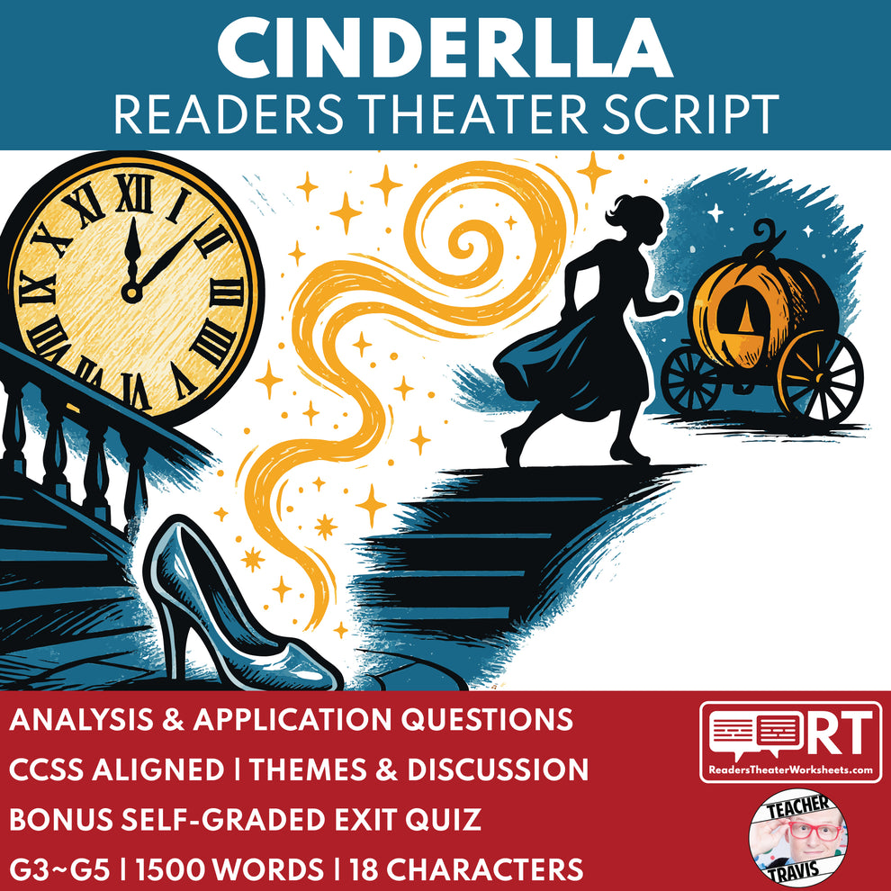 Cinderella Reader's Theater Script for Grades 3-5 | Fairy Tale Activity ...