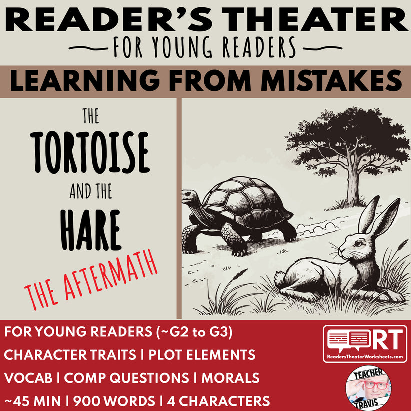 The Tortoise and the Hare | Reader's Theater Script | Aesop's Fable ...