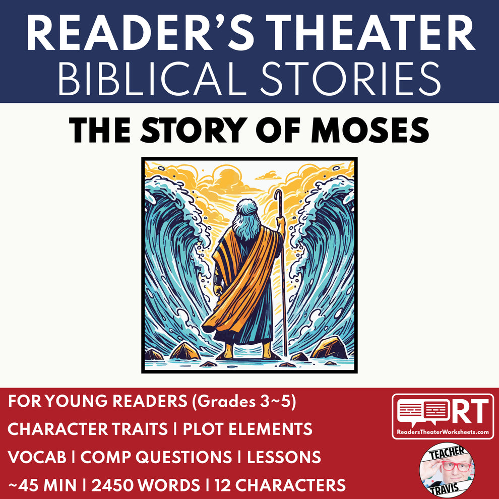 The Story of Moses Biblical Reader's Theater Script – Reader's Theater Worksheets