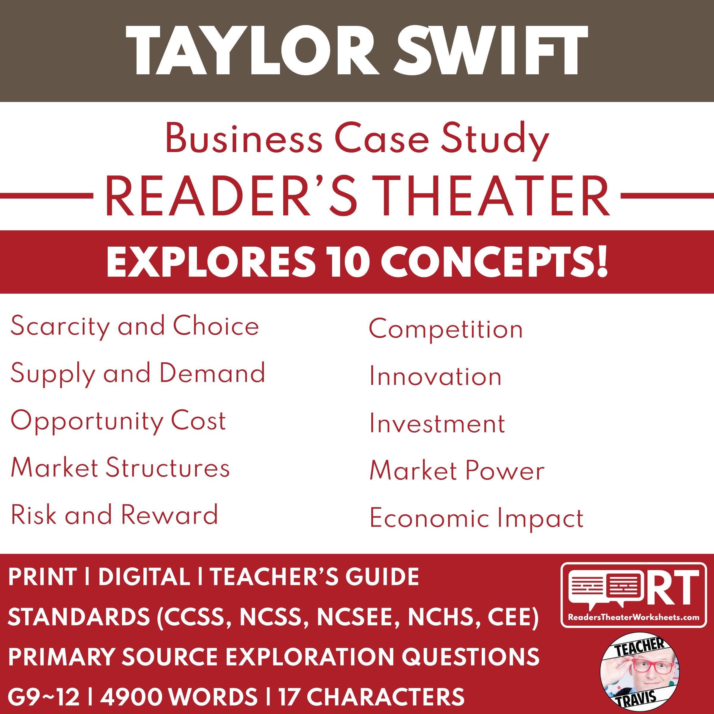 Taylor Swift Intro to Business Case Study | Reader’s Theater Format ...