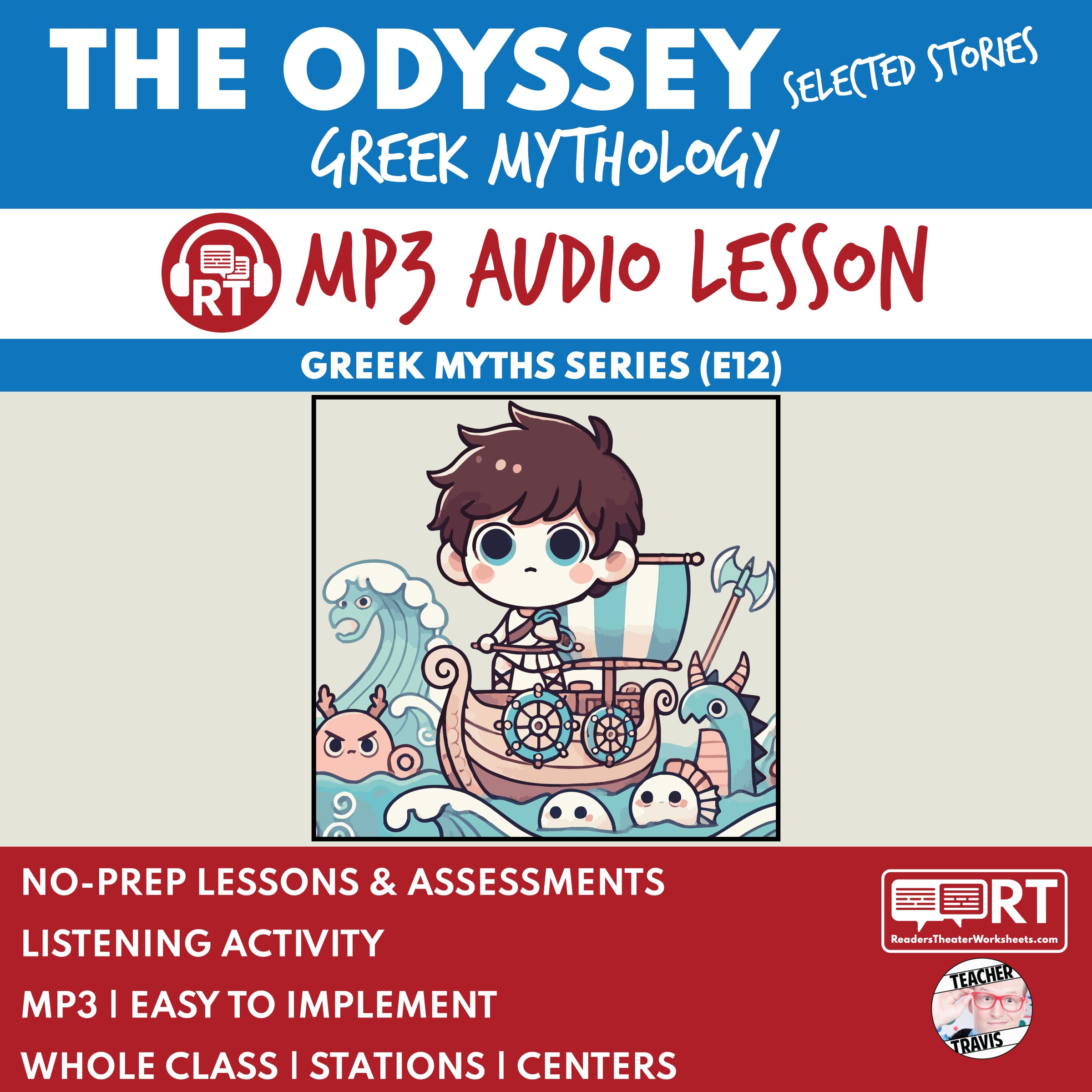 Greek Myths Series Audio Lesson E12 The Odyssey – Adapted Stories ...