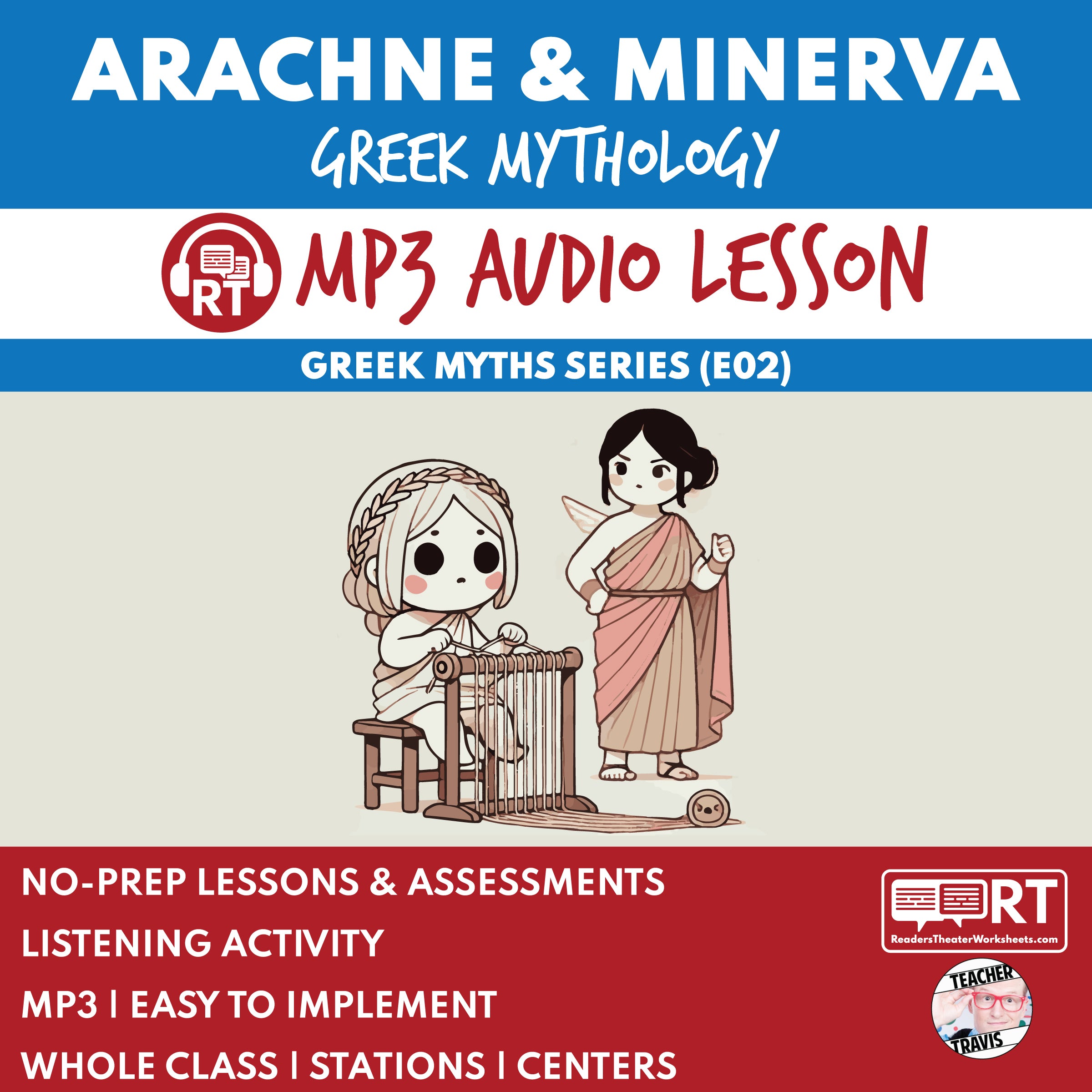 Greek Myths Series Audio Lesson E02 Arachne and Minerva | Greek ...