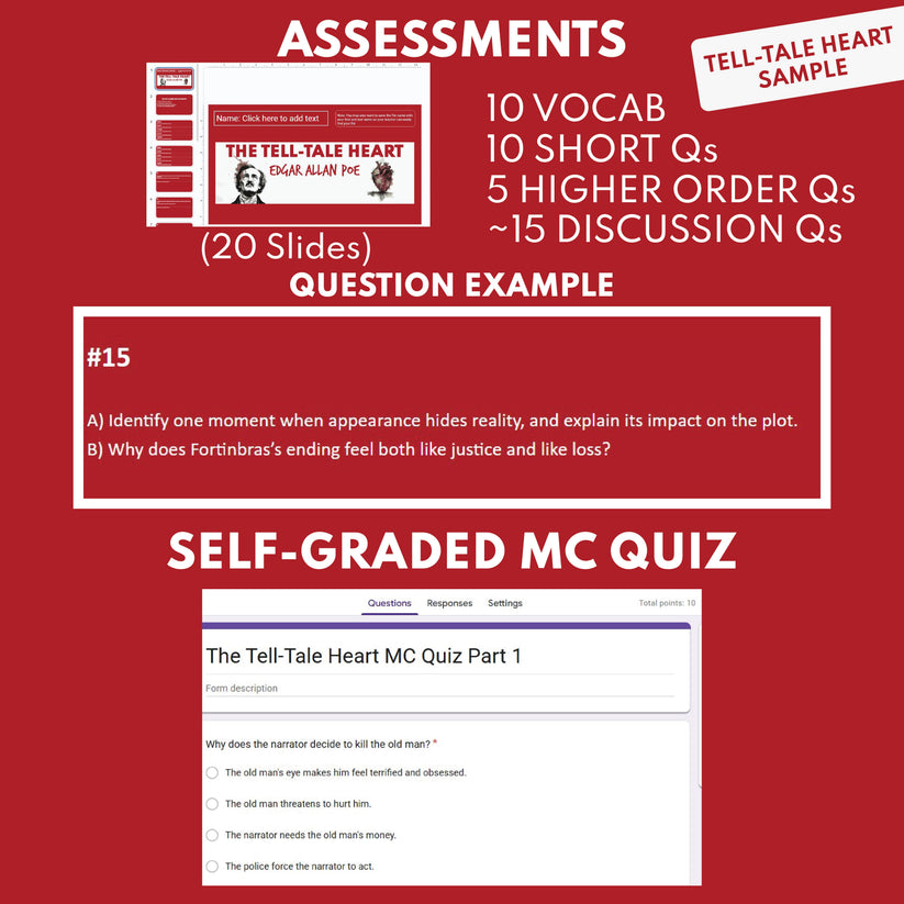 The Cask of Amontillado Differentiated Study Guide & Analysis Questions ...