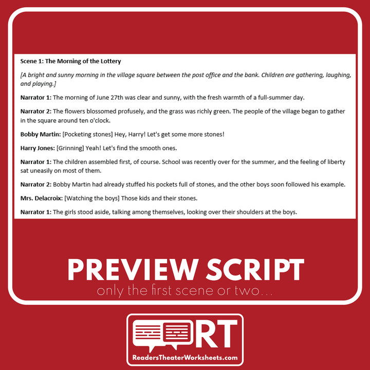 Free & Low-Cost Readers’ Theater Scripts for Grades 3-12 | Lesson Plan ...