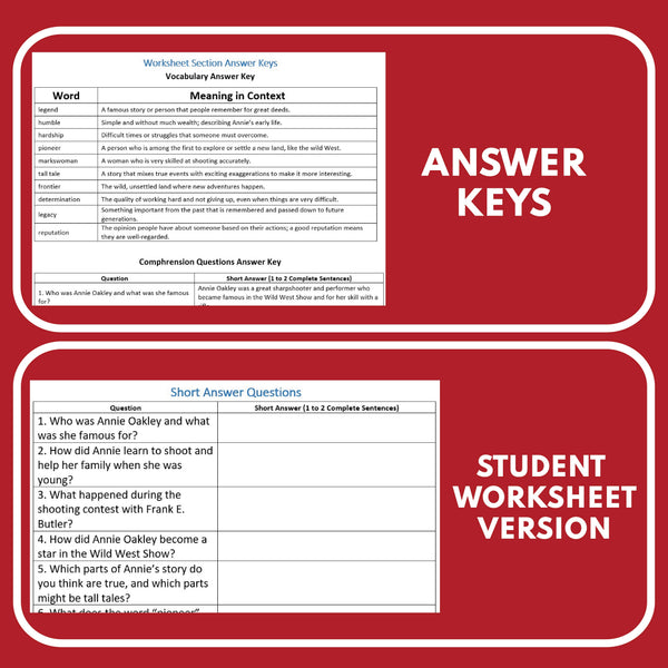 Annie Oakley Readers Theater Script | American Tall Tales – Reader's ...