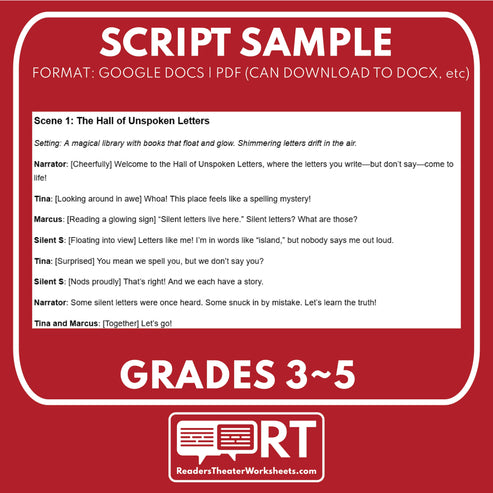 Free Phonics Readers Theater | The Letters That Don’t Speak for Grades ...