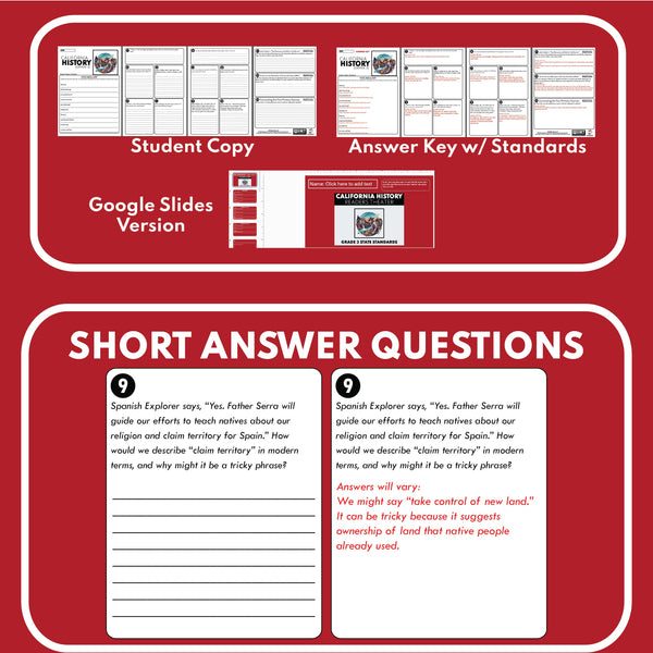 California History for Grade 3 Reader's Theater Script – Reader's ...
