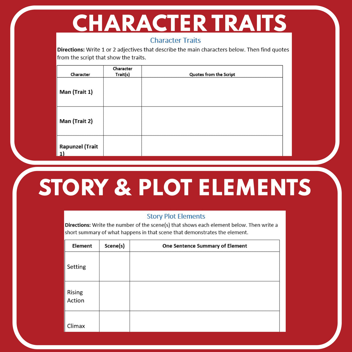 Free Rapunzel Readers Theater Script for Grades 3-5 | Brothers Grimm F ...