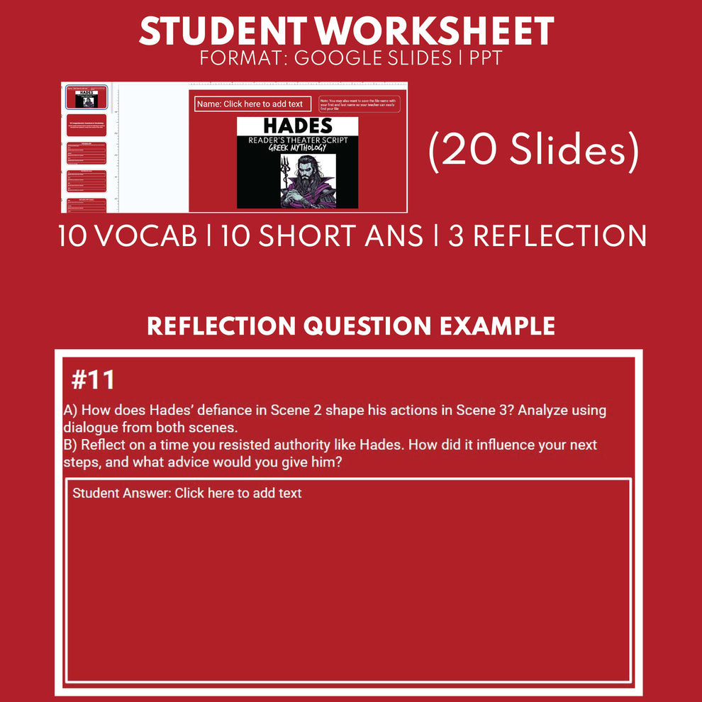 Hades Reader's Theater Script | Chthonic Gods | Greek Mythology ...