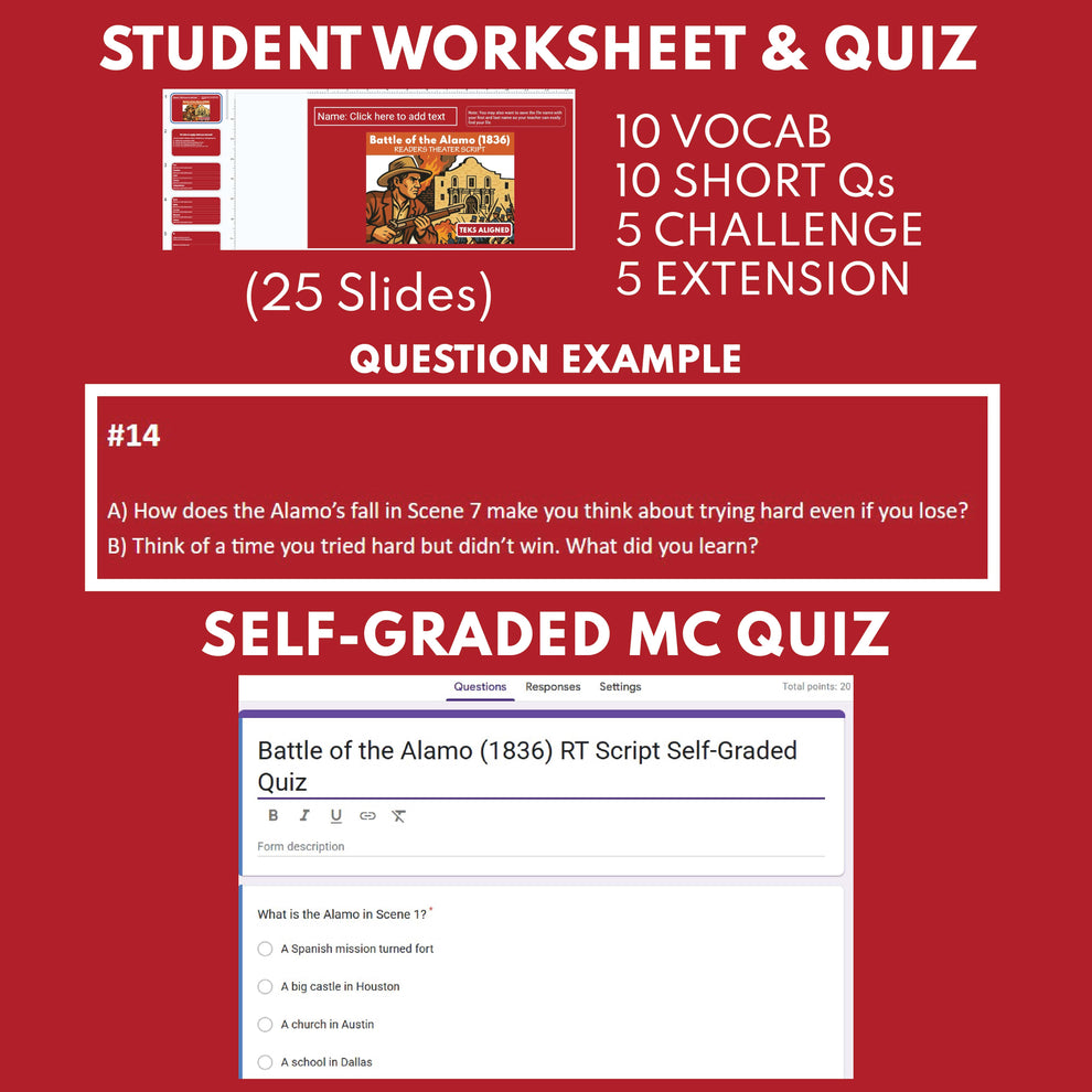 Battle of the Alamo Readers Theater Script | Grades 3-5 – Reader's ...