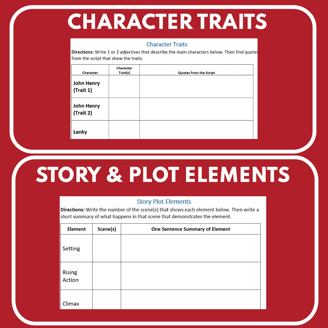 John Henry Reader's Theater Script for Grades 3-6 | American Folk Hero ...
