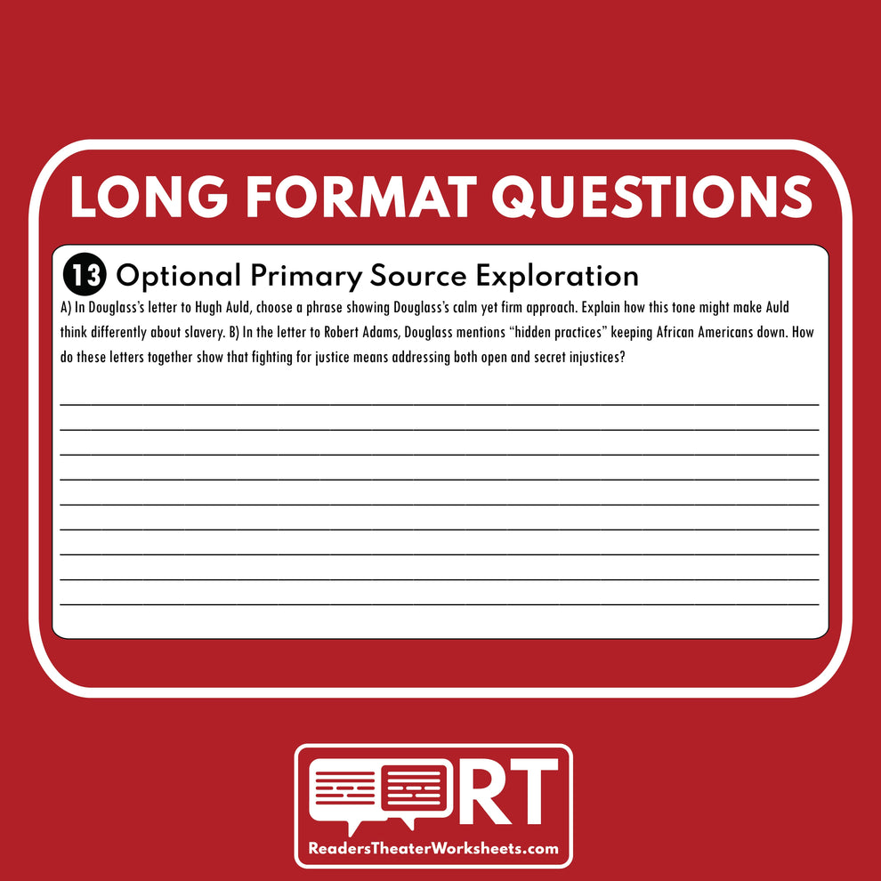 Frederick Douglass | Civil Rights Leader | Readers Theater Script ...