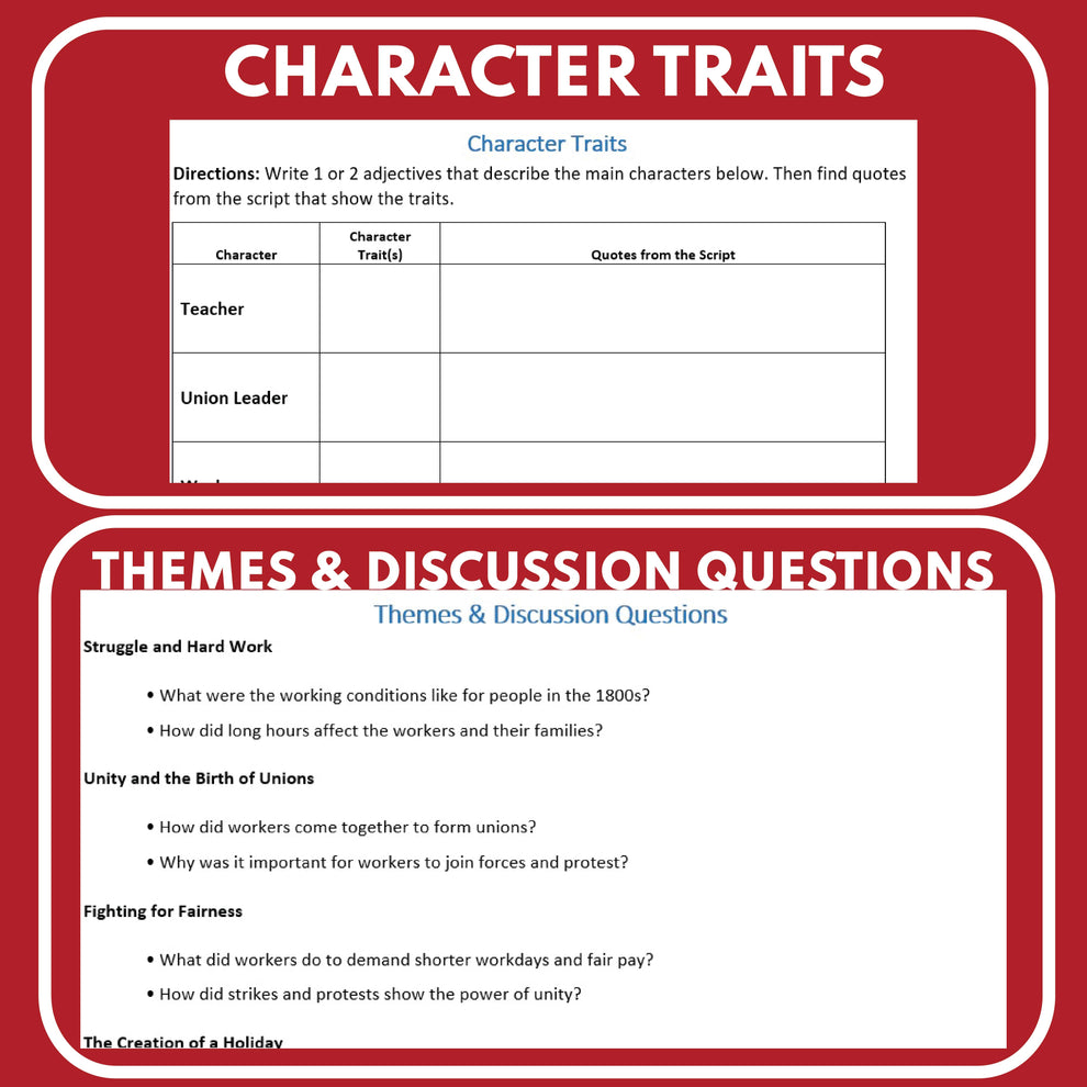 Labor Day Readers Theater Script | Holiday Origins Series – Reader's ...