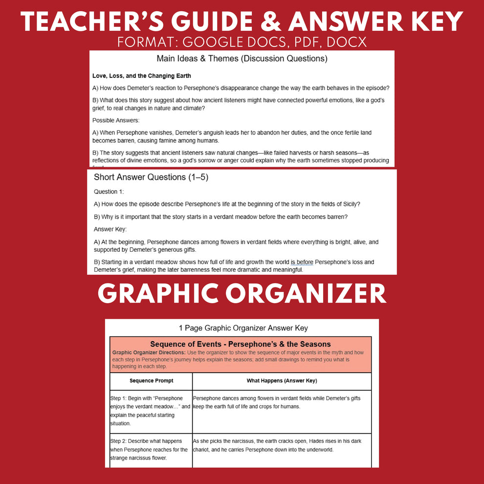 Greek Myths Series Audio Lesson E06 Persephone, Demeter, and Hades ...