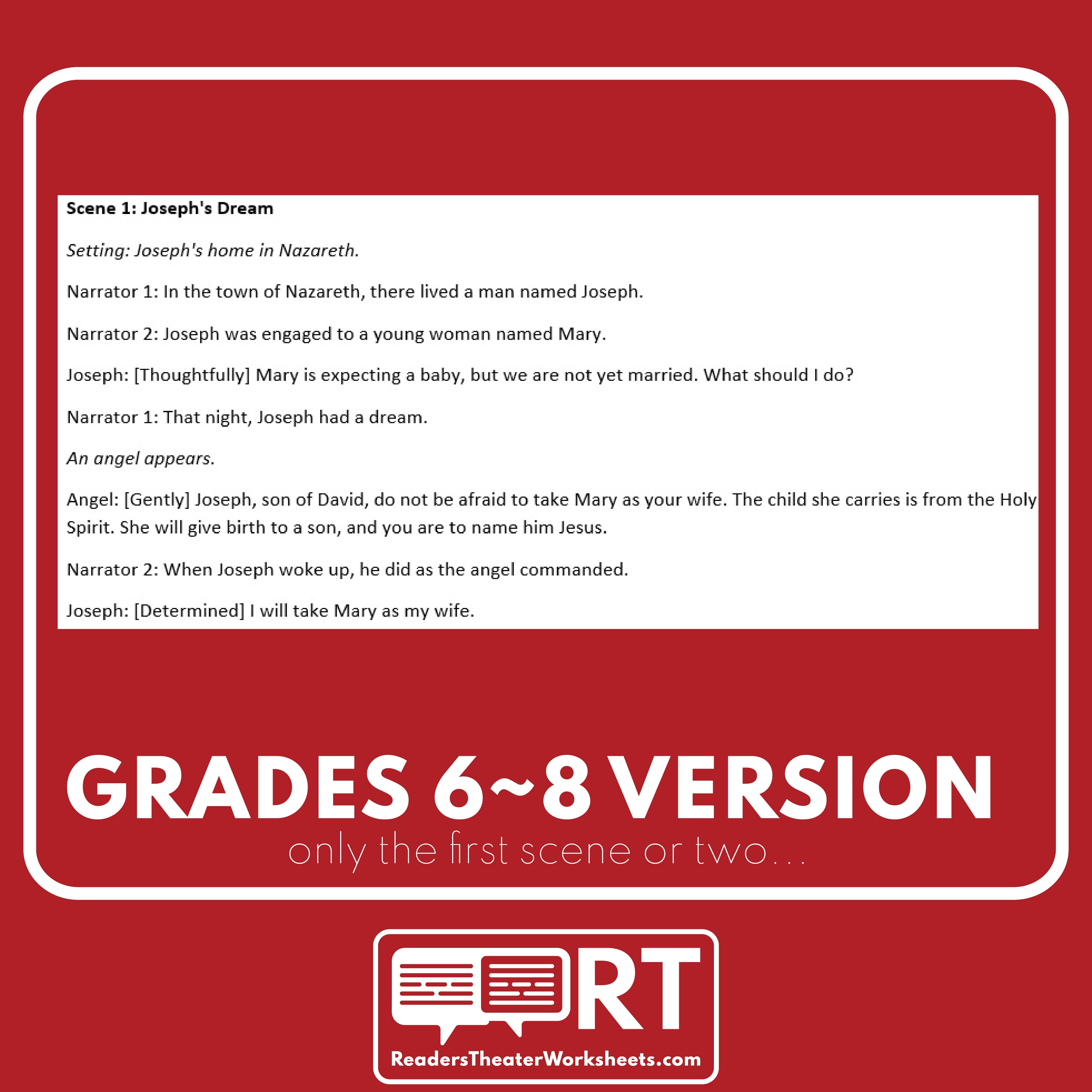 The Birth of Jesus | Bible Story Reader's Theater Script – Reader's ...