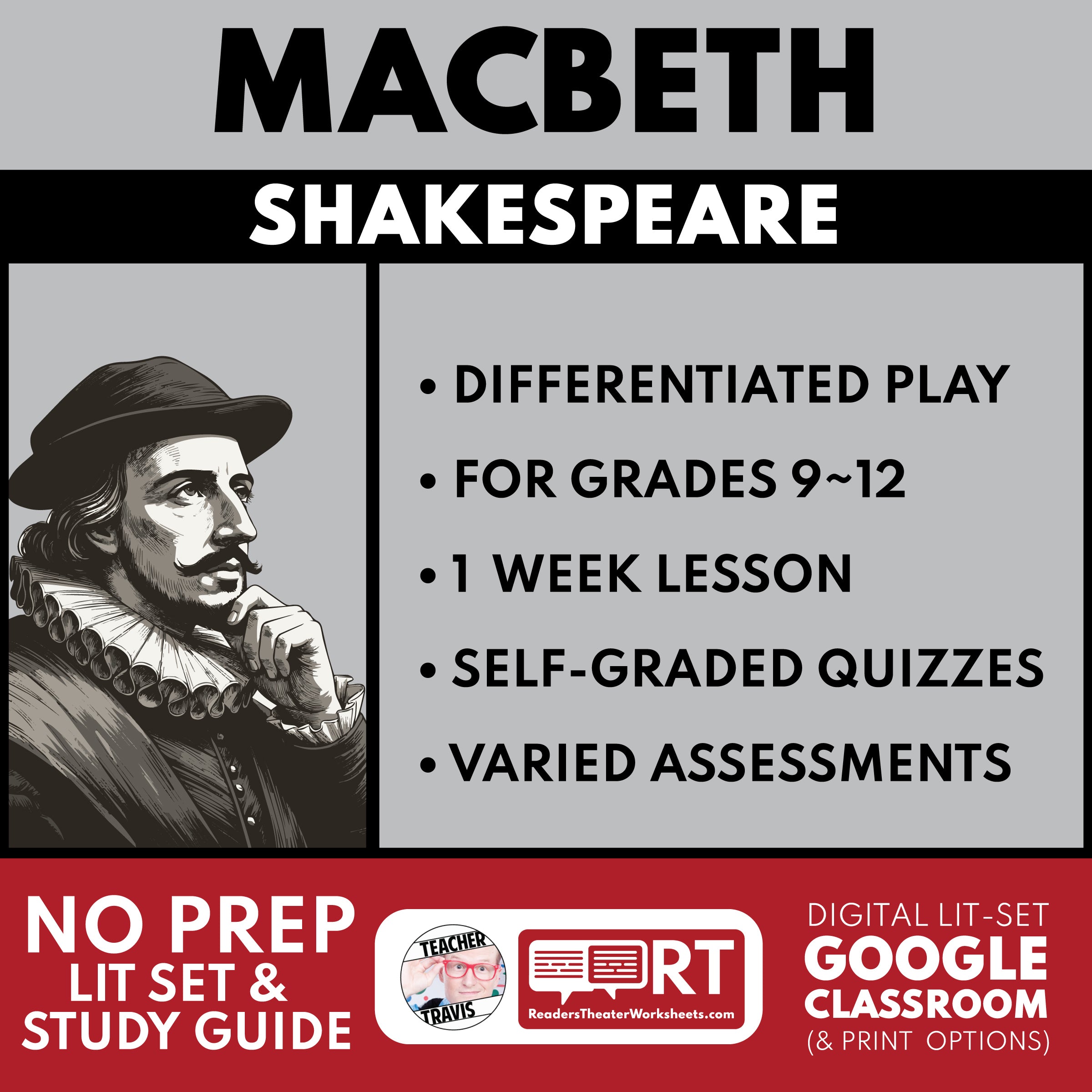 Macbeth Differentiated Study Guide & Analysis | No Prep Plays ...