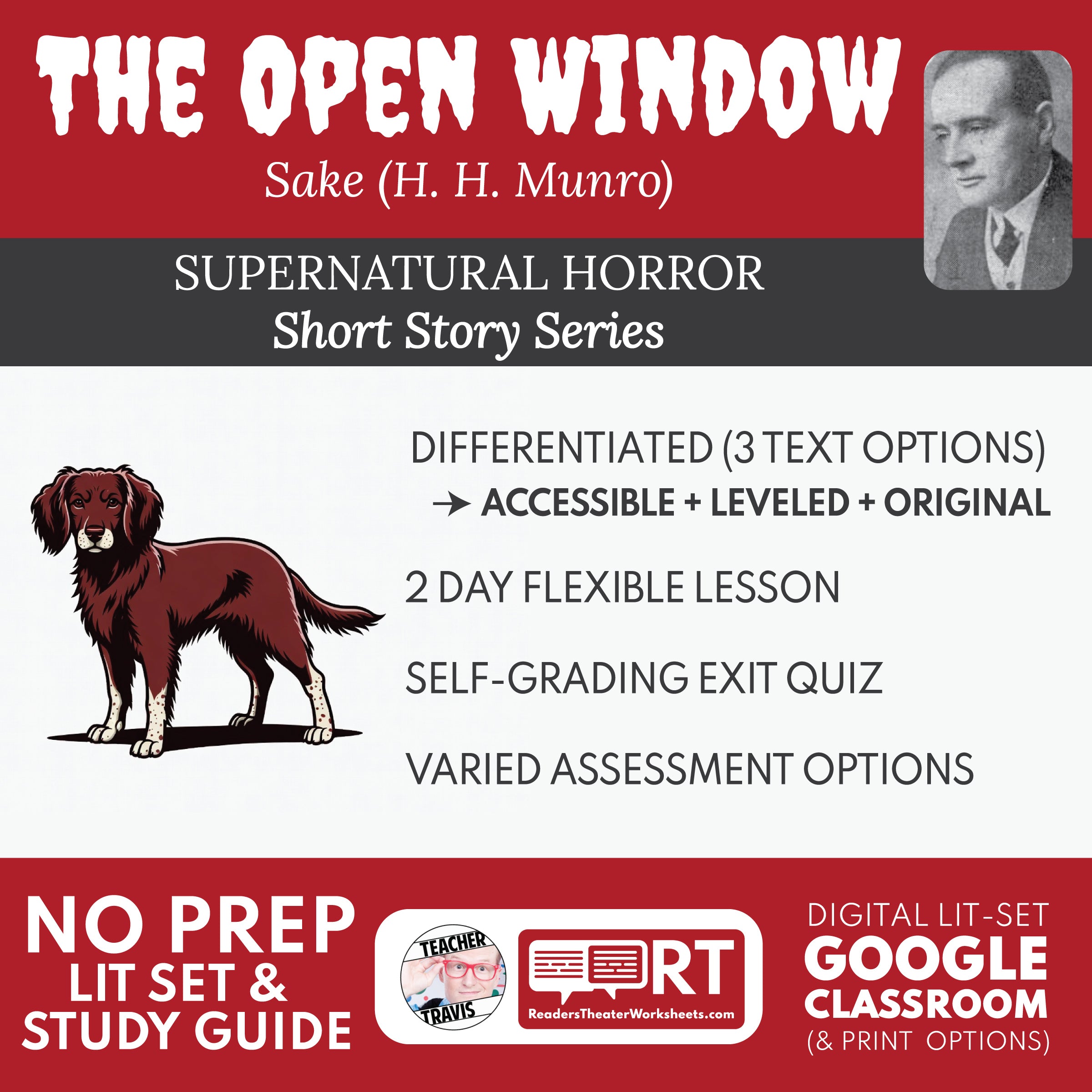 The Open Window Differentiated Study Guide | Saki for Middle and High ...