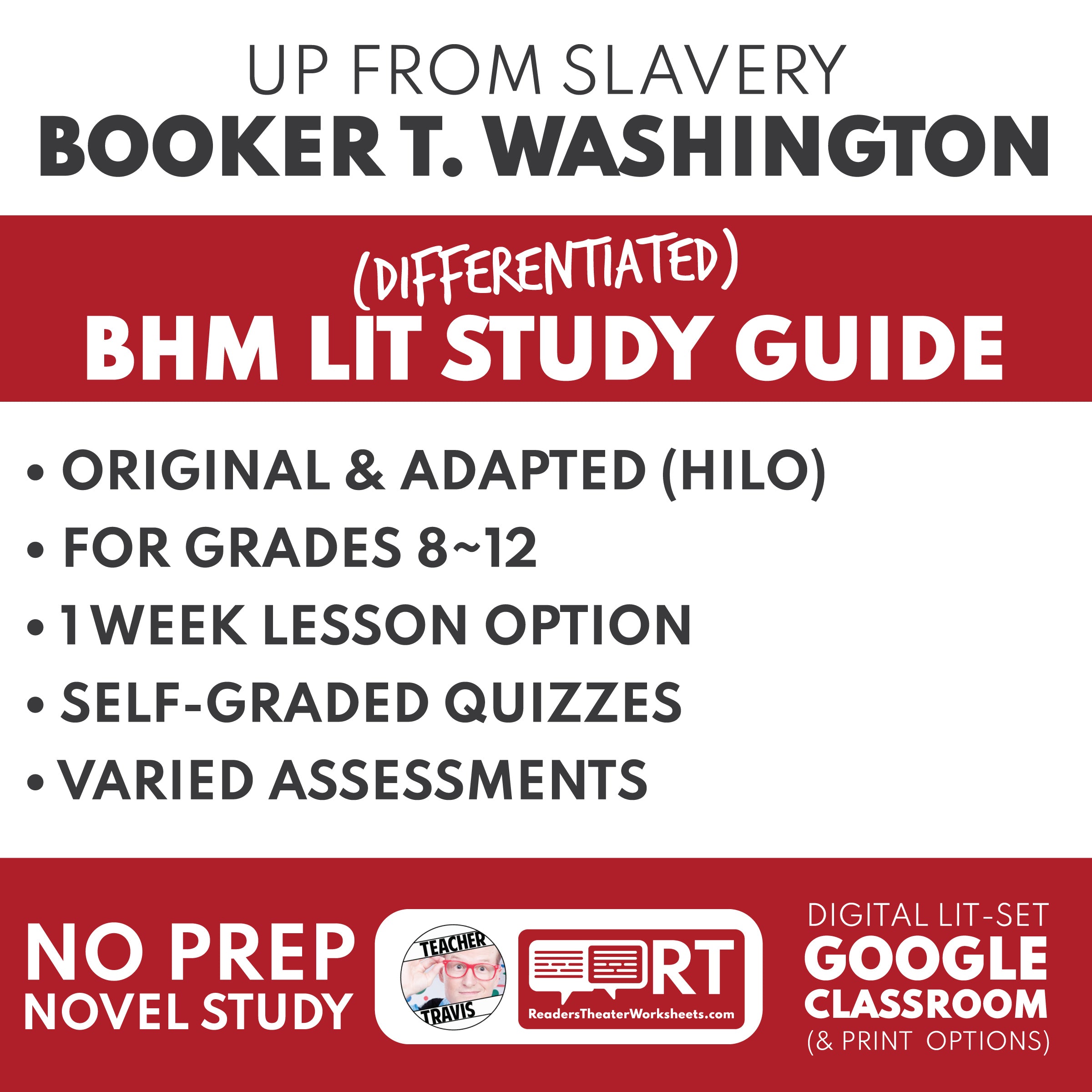 Up from Slavery Differentiated Study Guide (Grades 9–12) – Reader's ...