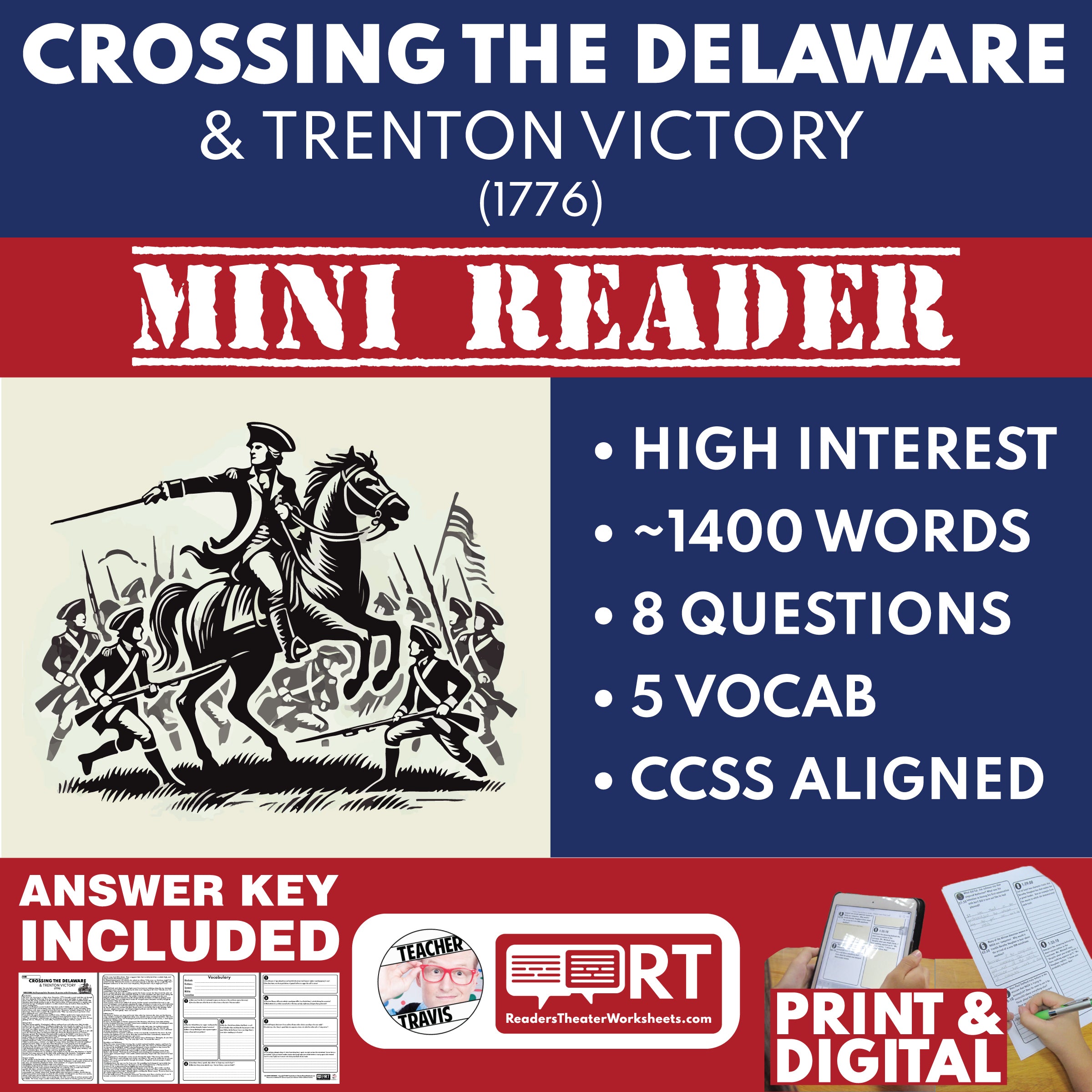 Crossing the Delaware and the Trenton Victory U.S. History Mini Reader ...