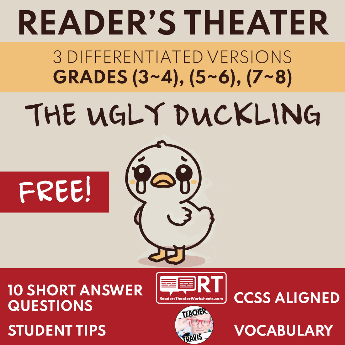 The Ugly Duckling Reader's Theater Script | Differentiated – Reader's Theater Worksheets